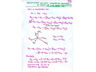 Symmetrical Components and Sequence Networks | PPT