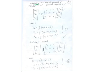 Symmetrical Components and Sequence Networks | PPT