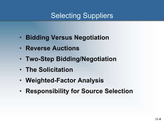 Chapter 11 Sourcing | PPTX