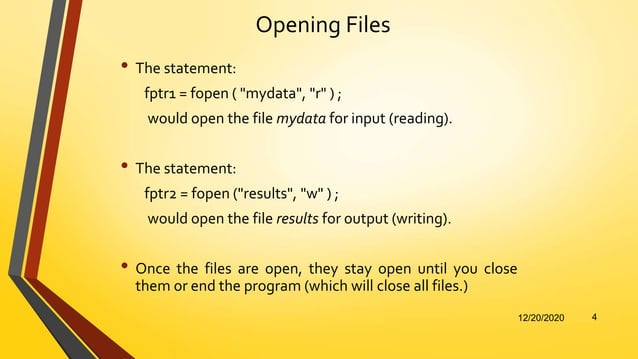 File Management in C | PPTX