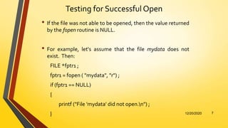 File Management in C | PPTX