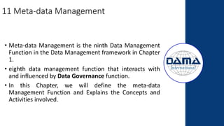 Chapter 11: Meta-data Management | PPT