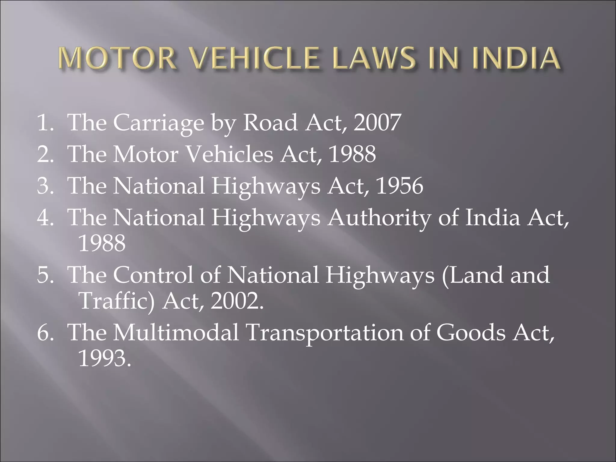 Motor Vehicle Act | PDF