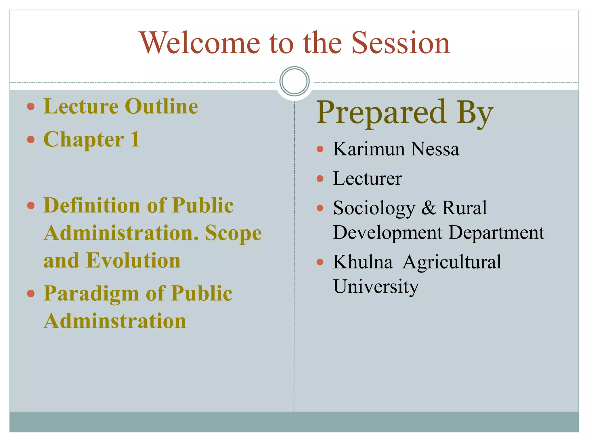 Introduction to Public Administration | PPTX