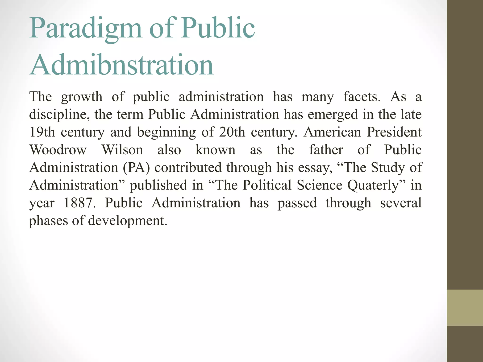 Introduction to Public Administration | PPTX