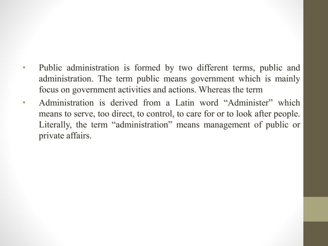 Introduction to Public Administration | PPTX