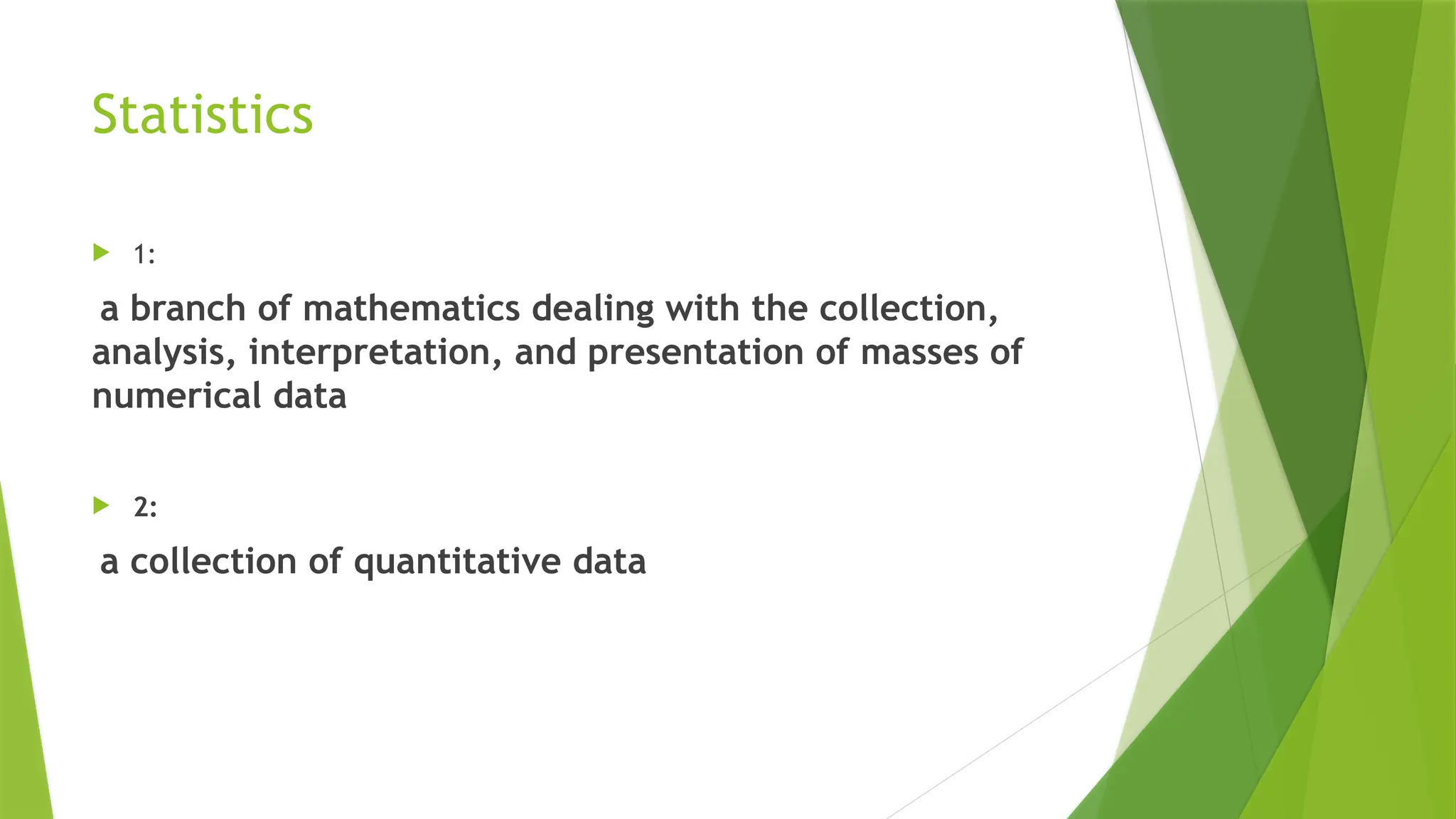 Probability Chapter 1 (Introduction to Statistics) | PPT