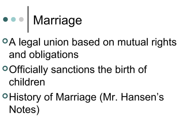 Sociology Chapter 11 family and marriage | PPT