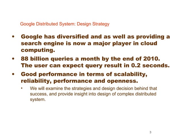 Designing Distributed Systems: Google Cas Study | PPT