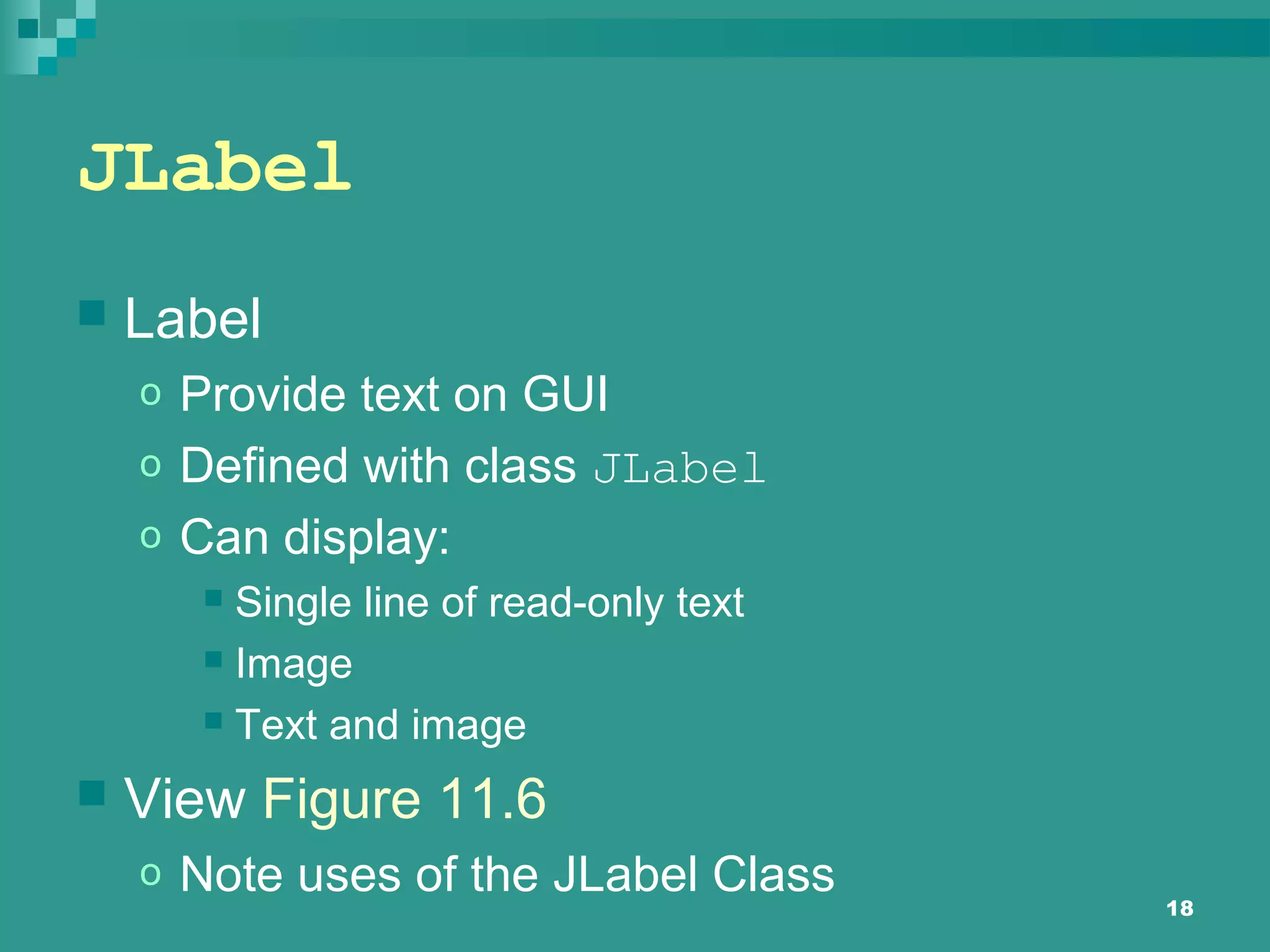 Chapter11 graphical components | PPT | Operating Systems | Computer Software and Applications