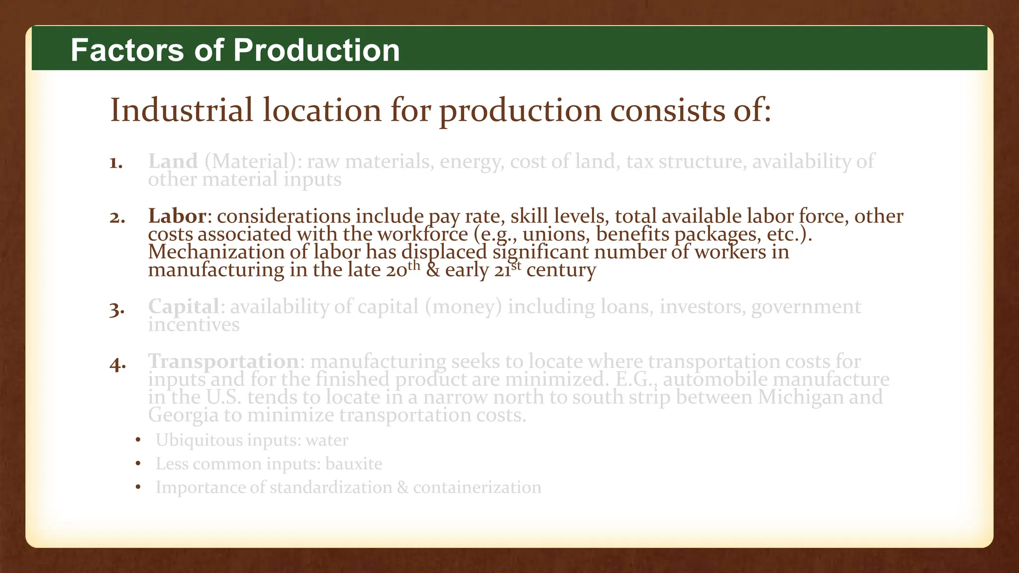 The Fundamentals of Industrial Geography | PPTX