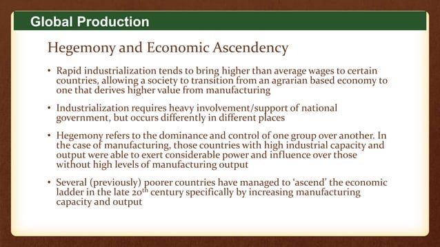 The Fundamentals of Industrial Geography | PPTX