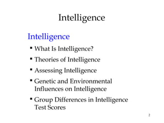 Chapter 11 intelligence | PPT