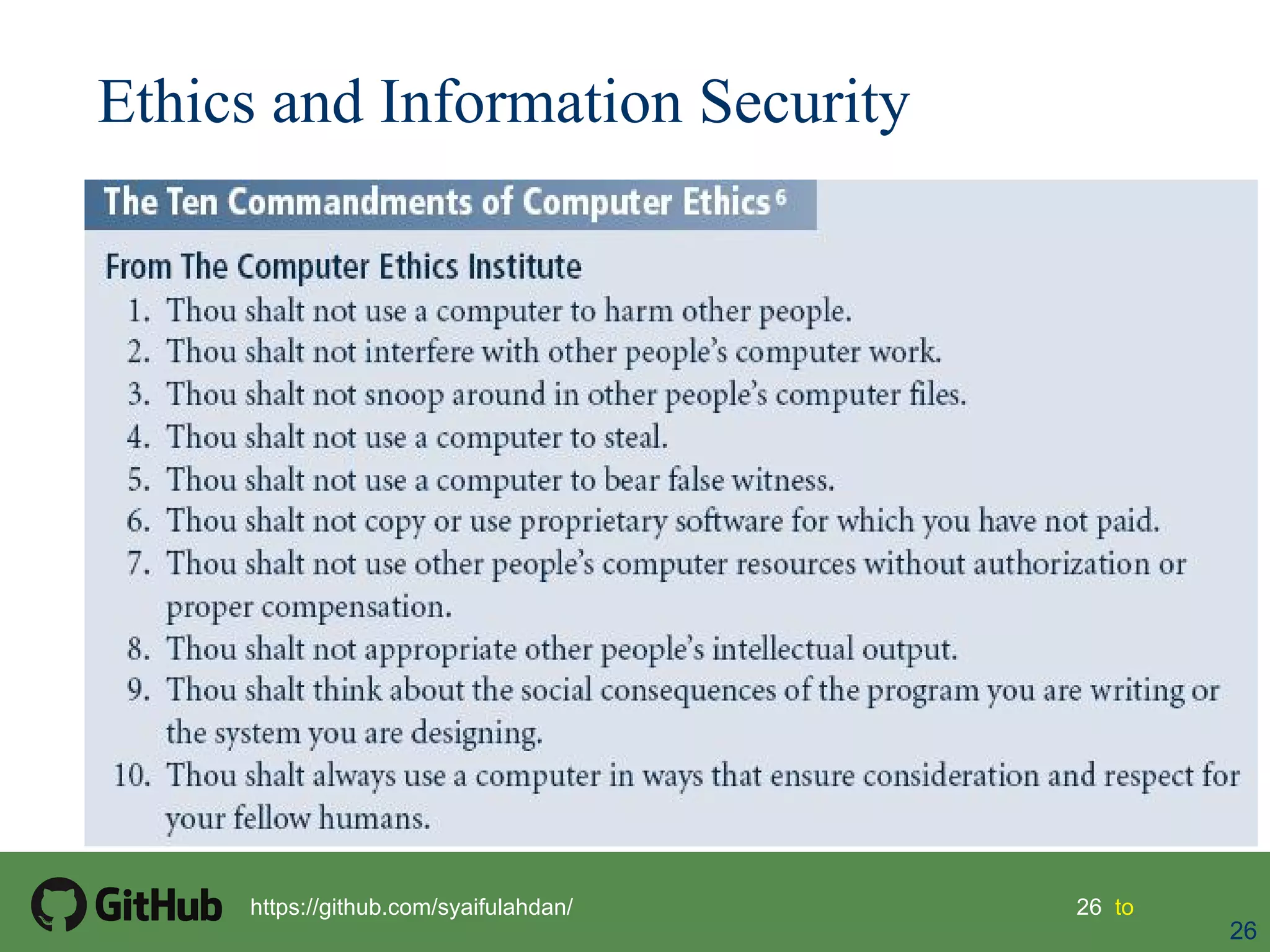 Chapter 11 laws and ethic information security | PDF