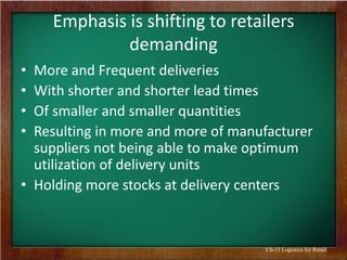 Retail Logistics | PPTX