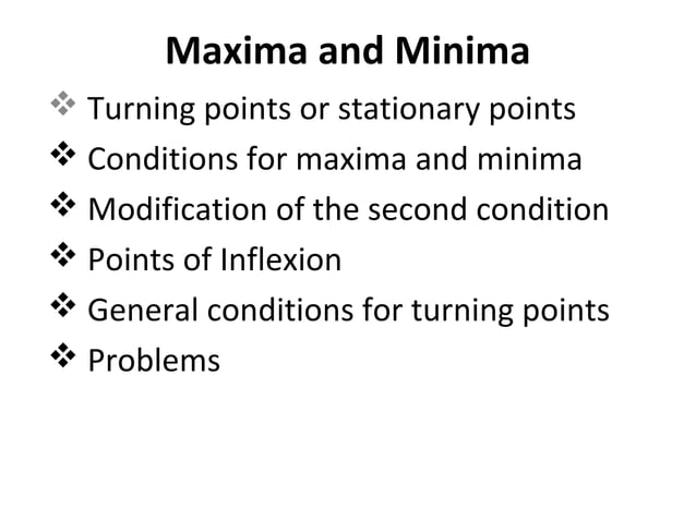 maxima & minima | PPT