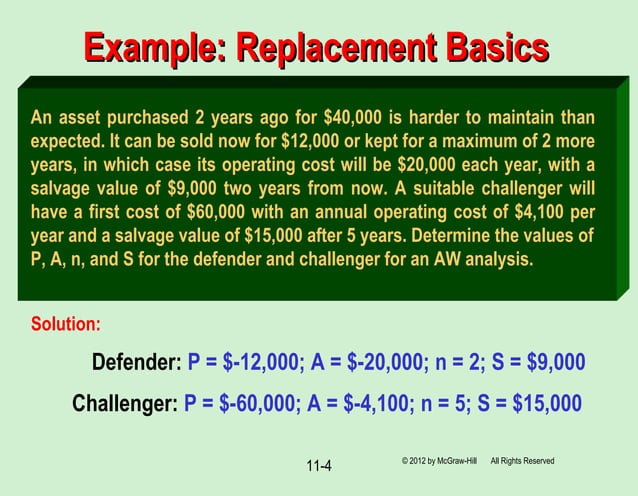 Chapter 11 replacement & retention decisions | PPT