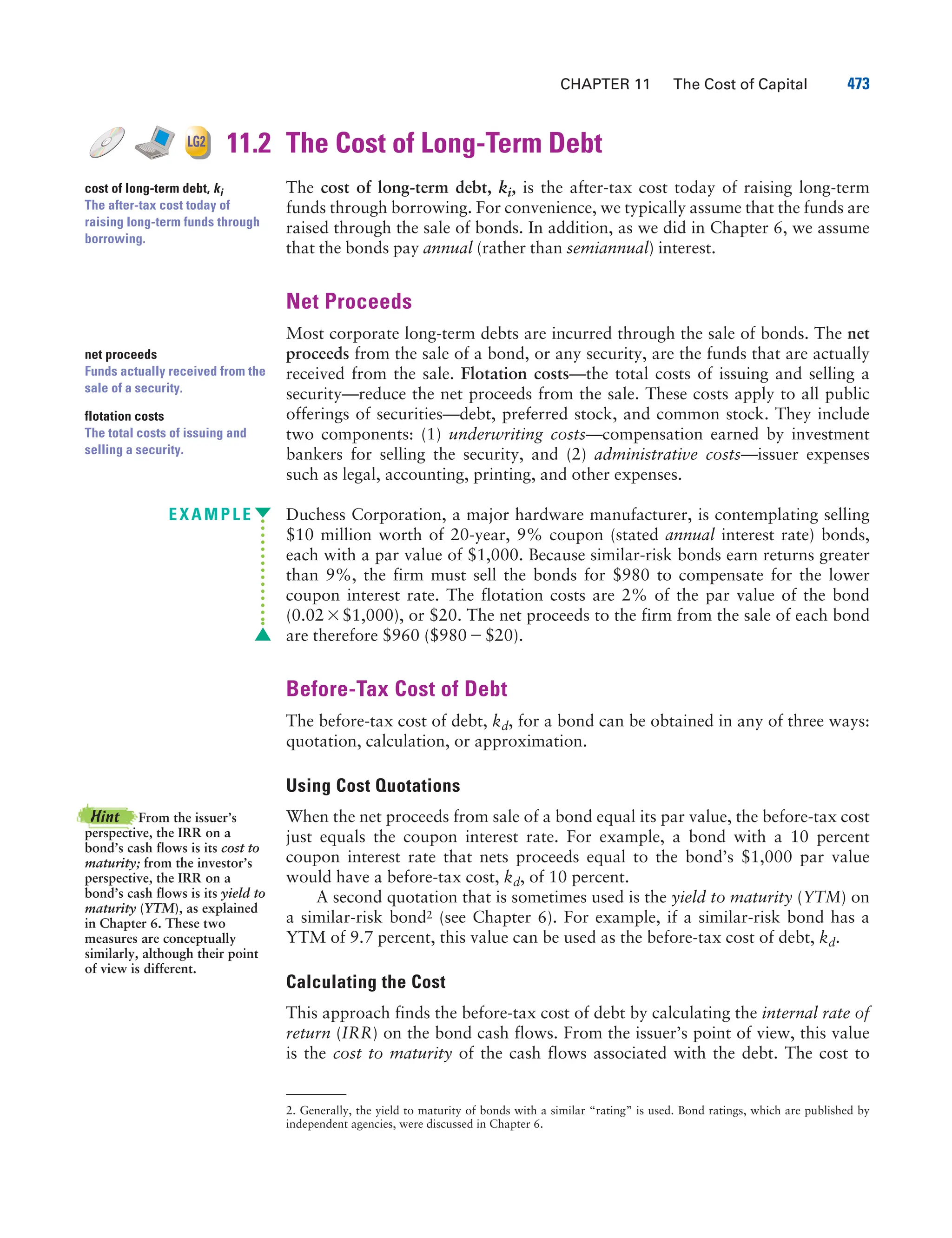 Chapter 11 -The Cost of Capital.pdf useful | PDF
