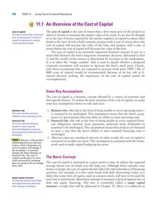 Chapter 11 -The Cost of Capital.pdf useful | PDF