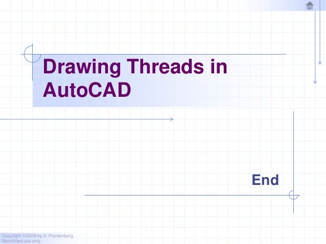 Chapter 11 threads in auto cad 2010