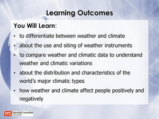Chapter 11 Weather and Climate lesson slides published | PDF