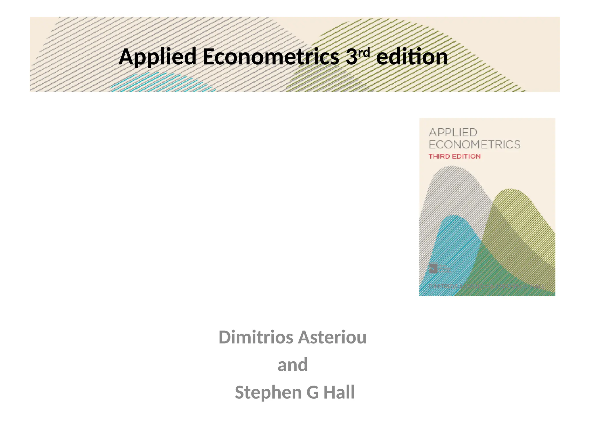 Chapter 11 (1).pptx applied Econometrics | PPTX
