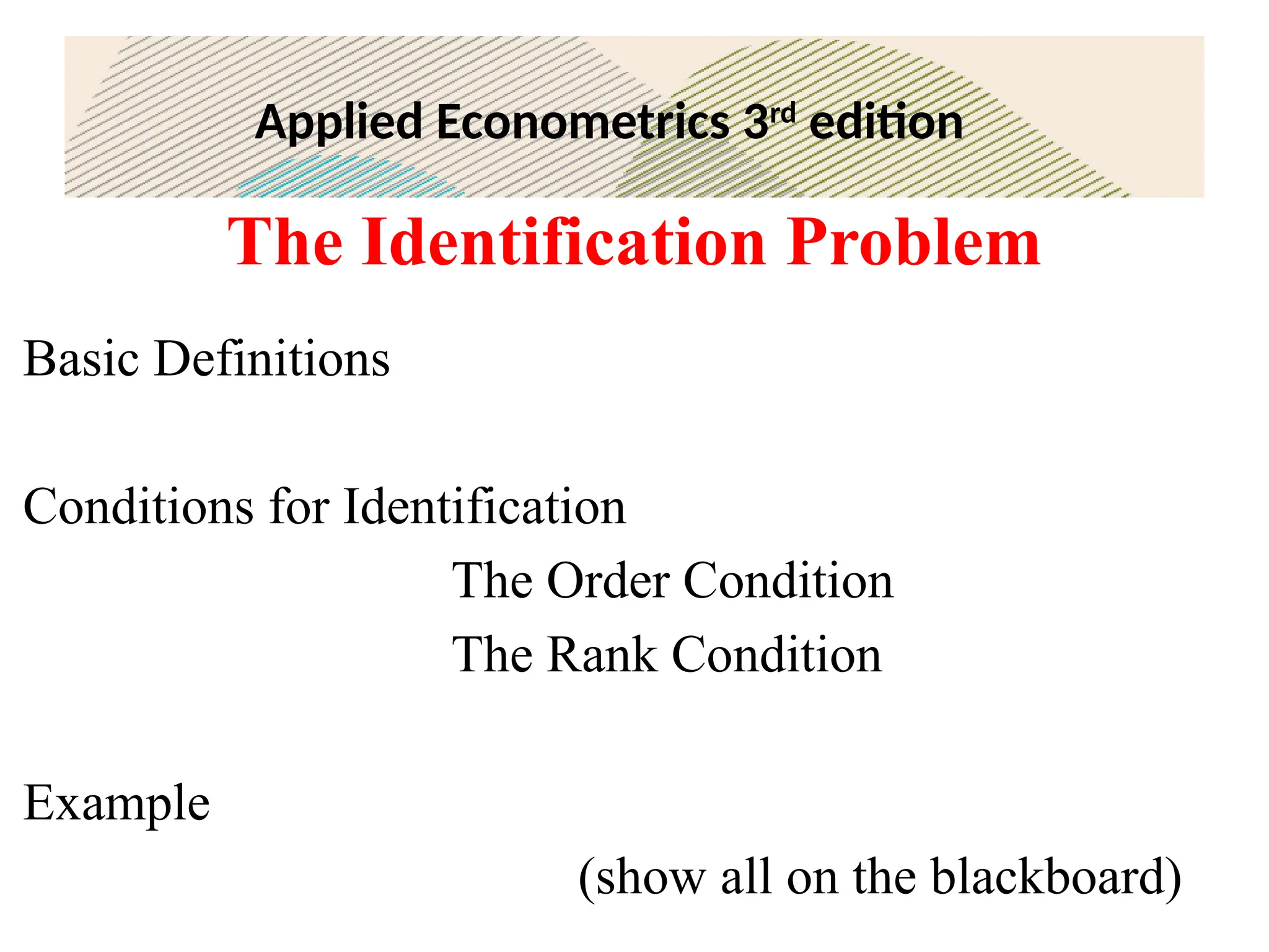 Chapter 11 1 Pptx Applied Econometrics Pptx