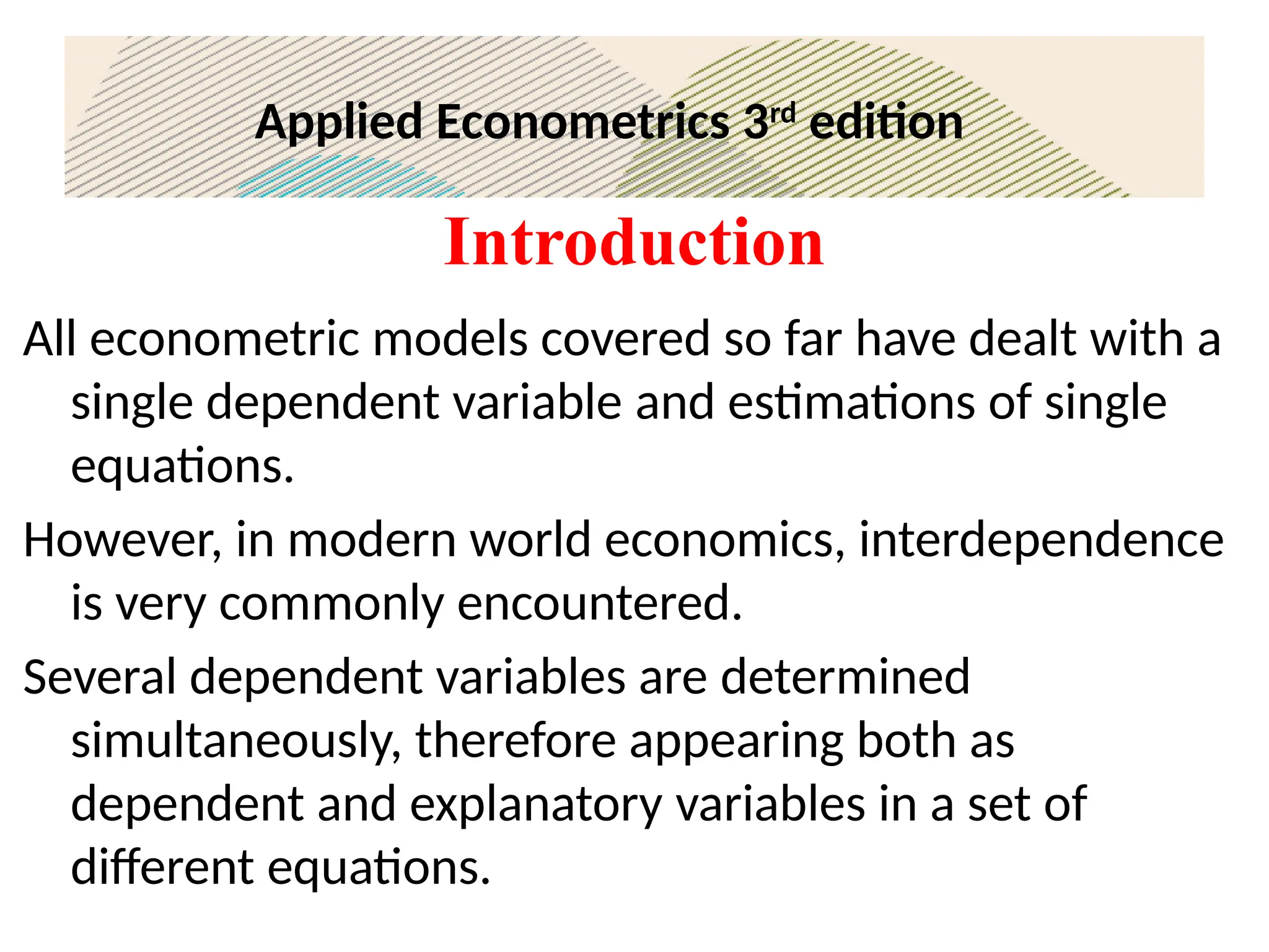 Chapter 11 1 Pptx Applied Econometrics Pptx