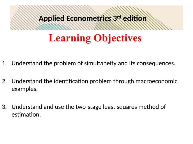 Chapter 11 1 Pptx Applied Econometrics Pptx