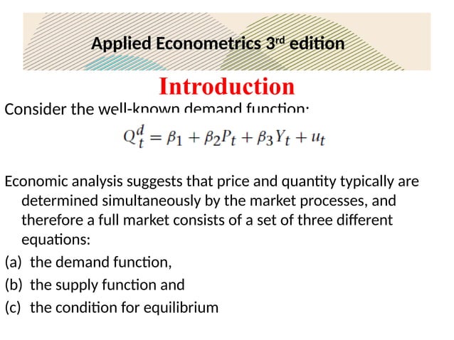 Chapter 11 1 Pptx Applied Econometrics Pptx