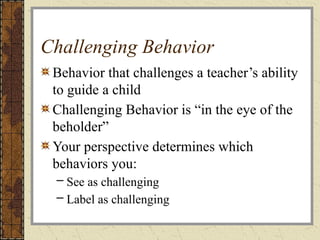early childhood education- Minimizing Challenging Behavior.pptx