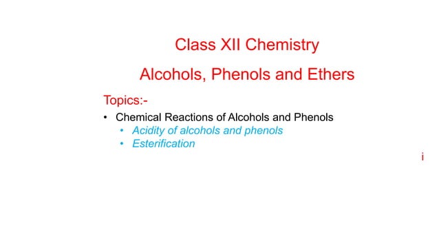 Chapter 11 Alcohols, Phenols and Ethers 2024.pptx