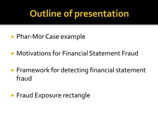 Chapter 11 b :Financial Statement fraud | PPTX