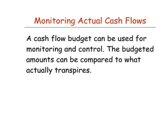 Chapter 11(cash flow budgeting) | PPT