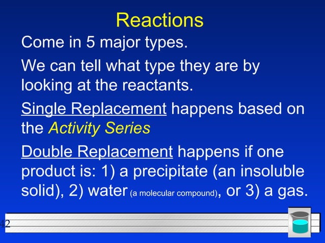 Chemistry - Chp 11 - Chemical Reactions - PowerPoint | PPT