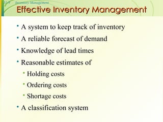 chapter 11 classroom ppt.ppt operations management | PPT
