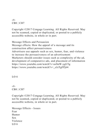 Chapter 11 – Consumers in SituationsCopyright ©2017 Cengage Le.docx ...
