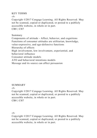 Chapter 11 – Consumers in SituationsCopyright ©2017 Cengage Le.docx ...