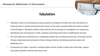 Chapter 11 Data Analysis Classification and Tabulation | PPTX | Science