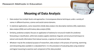 Chapter 11 Data Analysis Classification and Tabulation | PPTX | Science