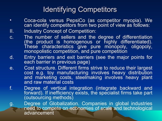 Chapter 11 Dealing With Competition | PPT | Business Administration ...