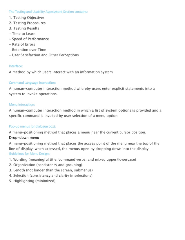 Chapter 11 designing interfaces and dialogues | PDF
