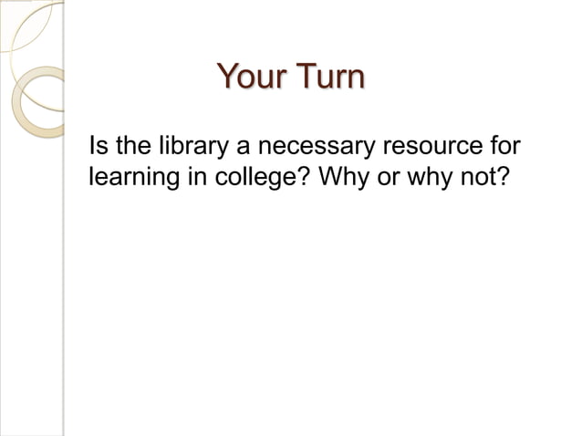 Chapter 11 developing library research and information literacy skills ...