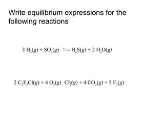 Chapter 11 equilibrium lecture notes | PPT