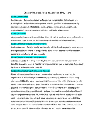 Chapter 11 Establishing Rewards and Pay Plans.docx