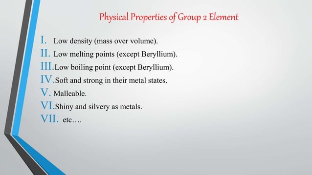 Chapter 11 Group 2 elements.pptx | Chemistry | Science