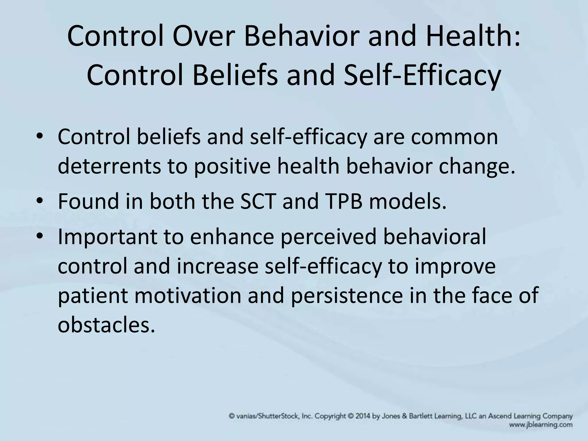 Chapter 11 health behavior theories | PPT