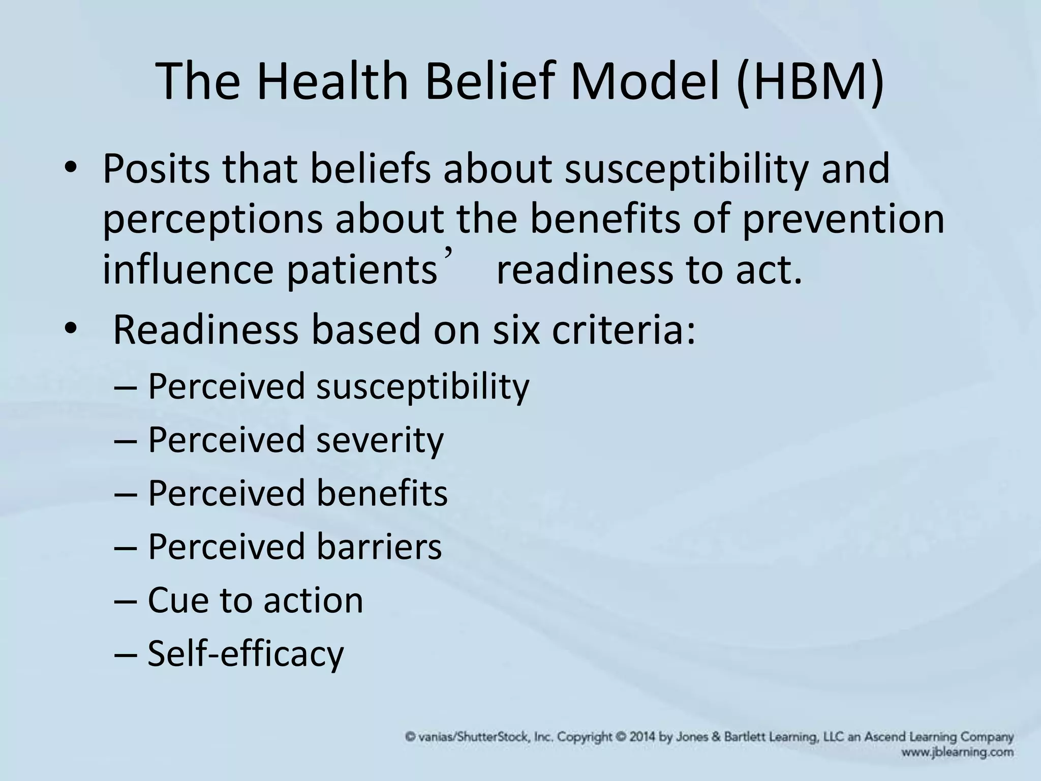 Chapter 11 health behavior theories | PPT
