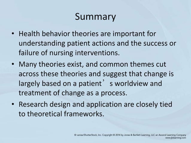 Chapter 11 health behavior theories | PPT