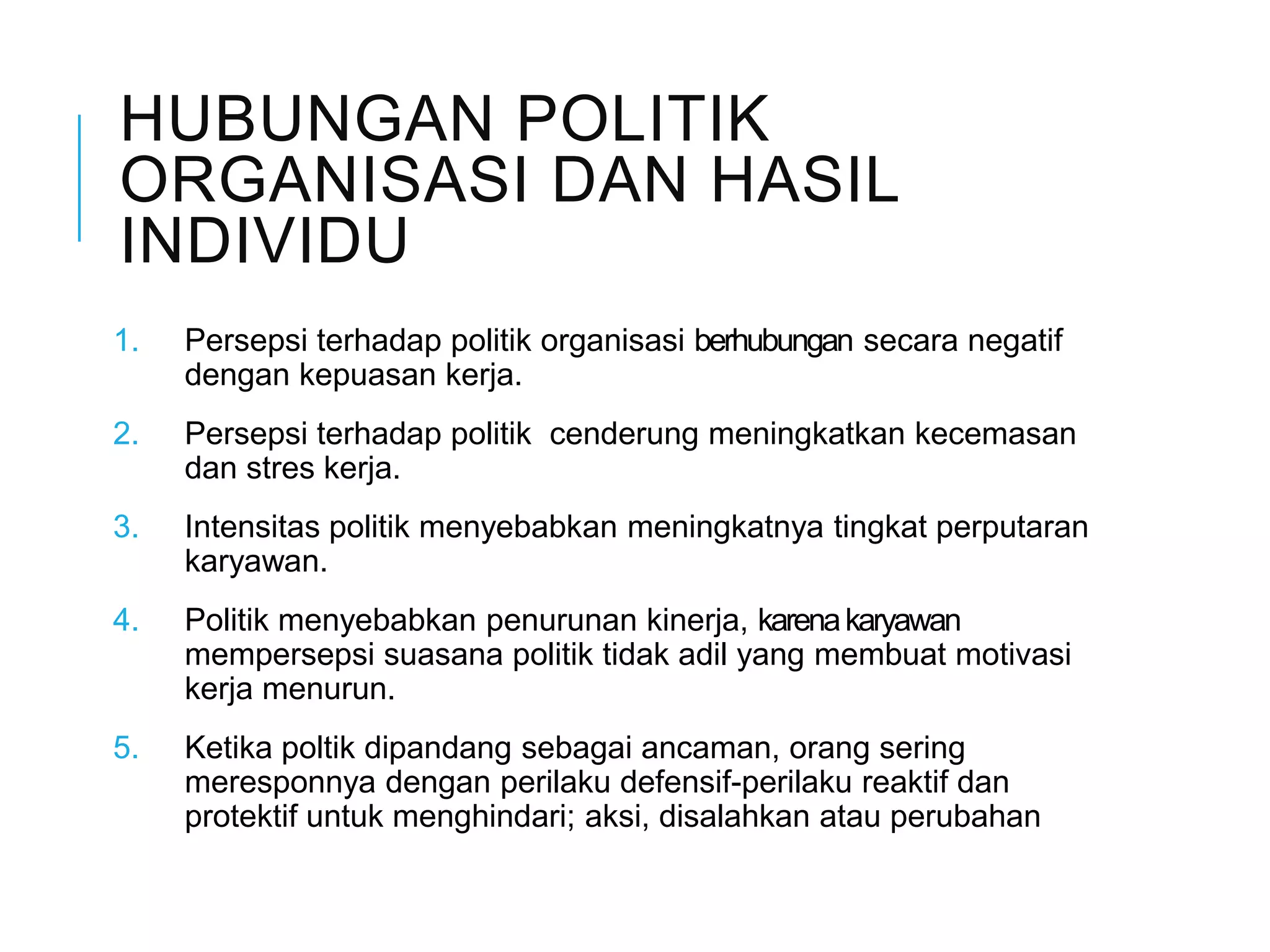 OB2013 - chapter 11 kekuasaan dan politik | PPTX